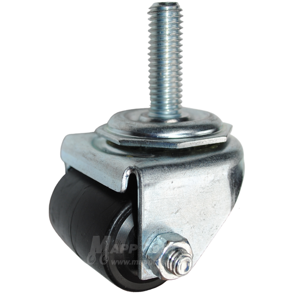 2" Heavy Duty Plastic Wheel Swivel Caster - 300 Lbs Capacity – Threaded ...