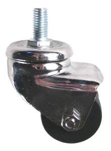 2" x 2" Nylon Twin Wheel Swivel Caster 1/2" Threaded Stem – Threaded ...